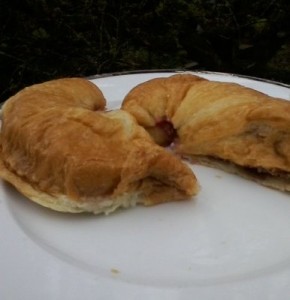 Recipe: Chocolate Raspberry Cream Croissants | Think Tasty
