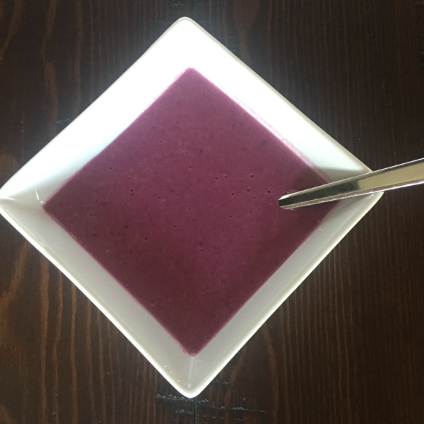 Chilled Blueberry Lemon Soup | Think Tasty