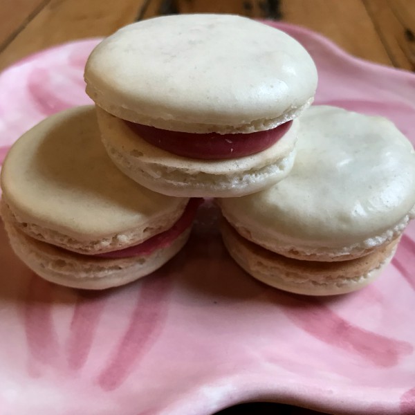 Raspberry Buttercream Macarons | Think Tasty