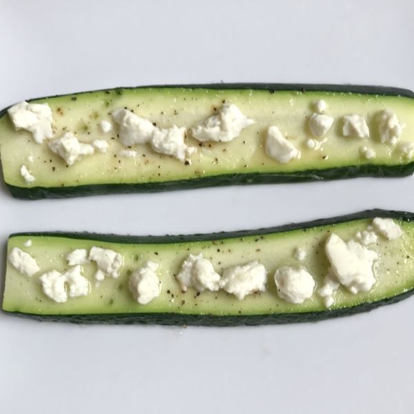 Simple Roasted Zucchini with Feta | Think Tasty