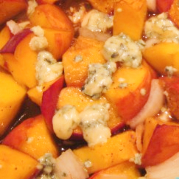 Warm Blue Cheese and Peaches | Think Tasty