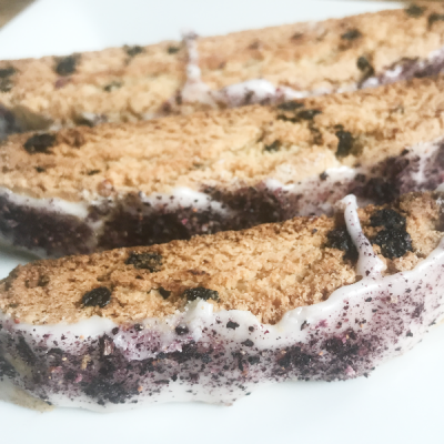 Double Blueberry Biscotti | Think Tasty